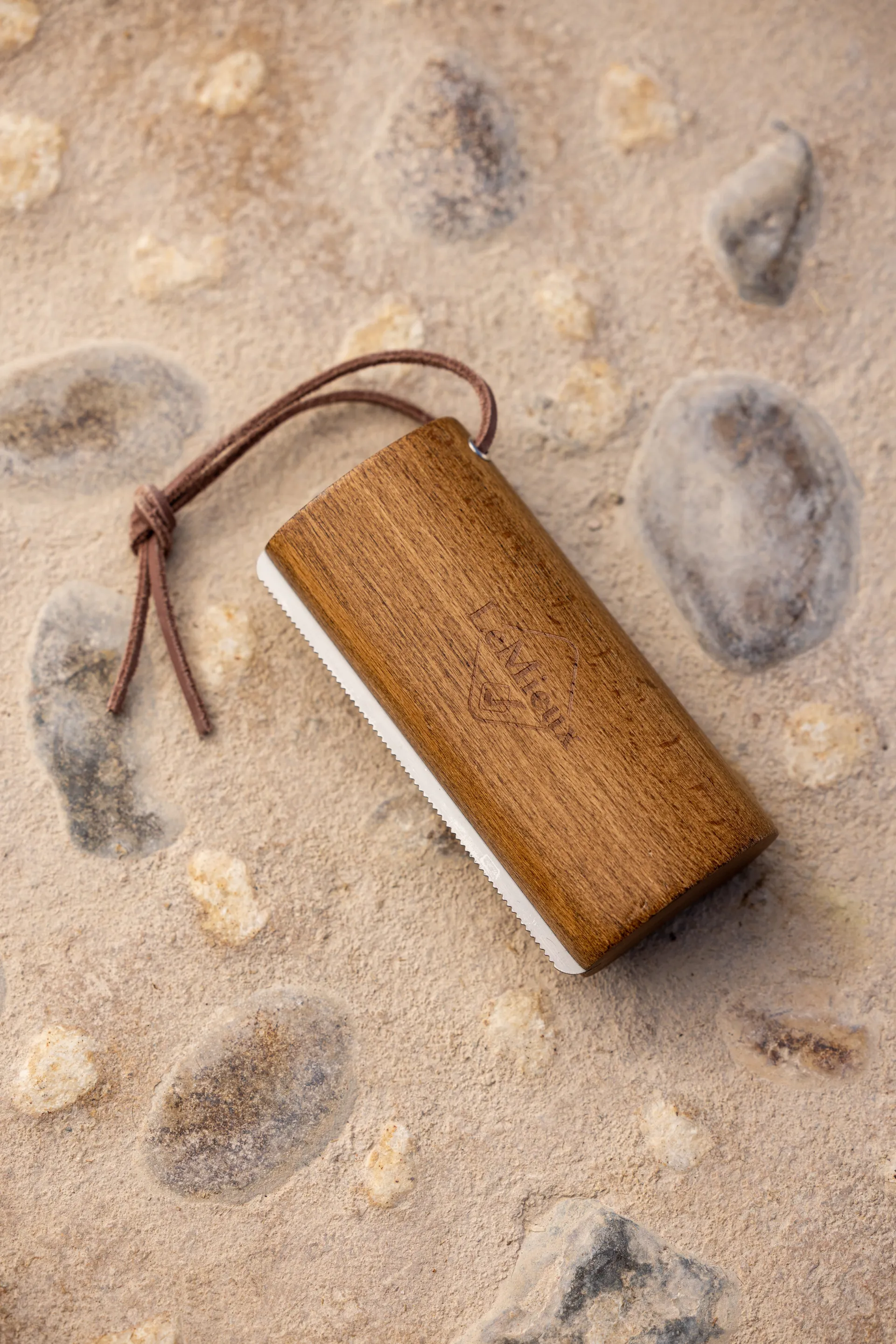 LeMieux Artisan Wooden Shedding Comb Brown