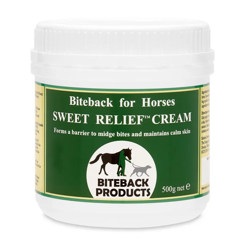 Biteback For Horses Sweet Relief Cream Midge Bites In 500g